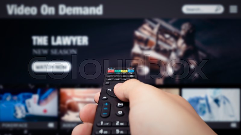 Video on demand, TV streaming, ... | Stock image | Colourbox