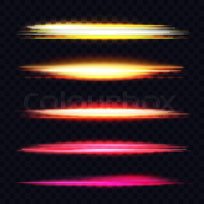 Luminous glowing light effect vector ... | Stock vector | Colourbox