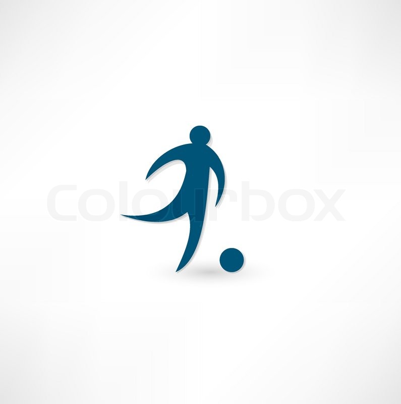 Footballer icon | Stock vector | Colourbox