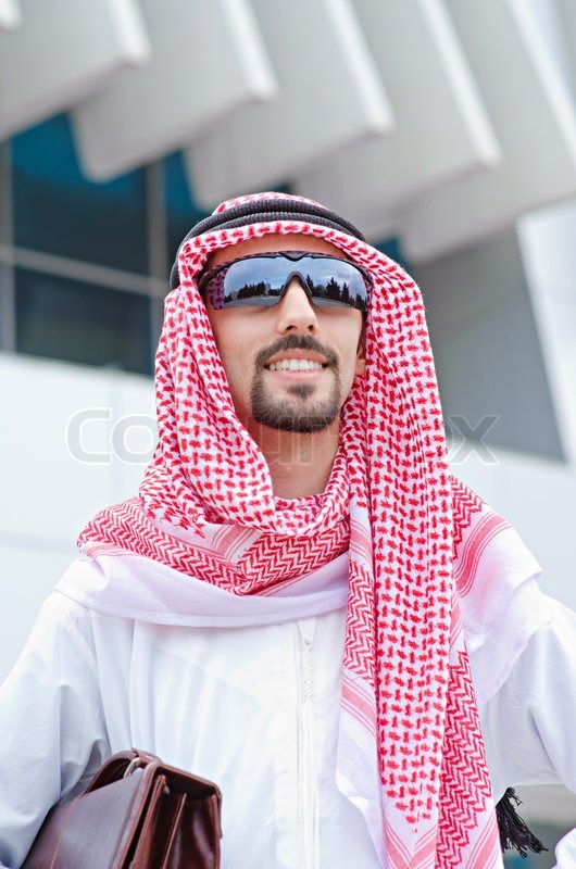 Arab on the street in summer | Stock image | Colourbox