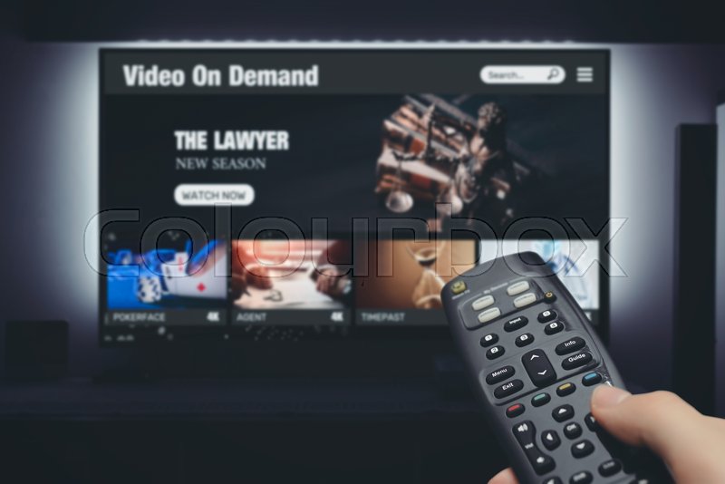 Video on demand, TV streaming, ... | Stock image | Colourbox