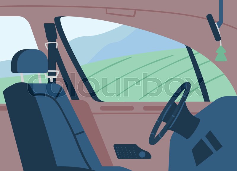Front View From Inside Of A Car