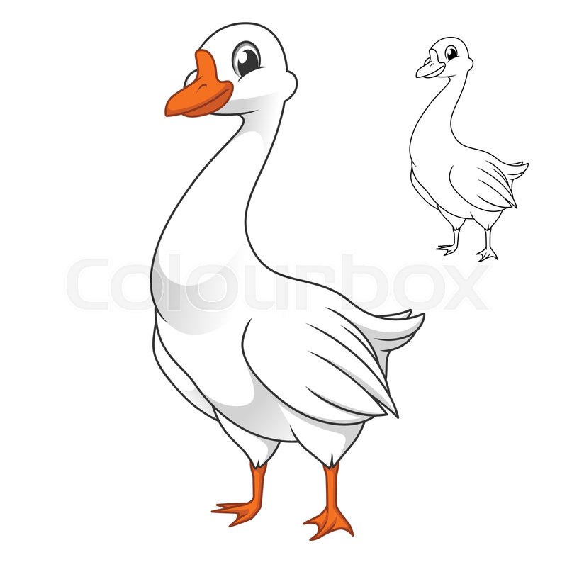 How To Draw A Goose