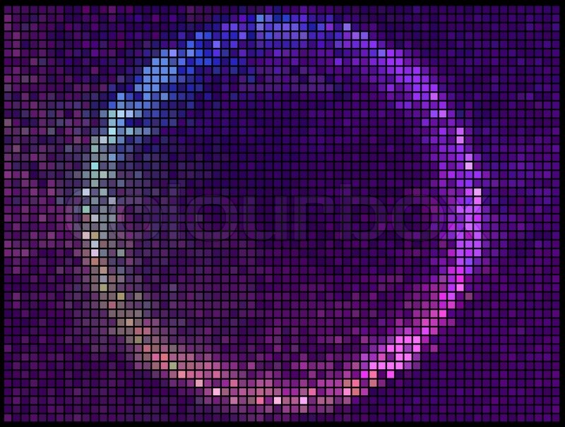 Colorful Round Square Pixel Mosaic ... | Stock vector | Colourbox
