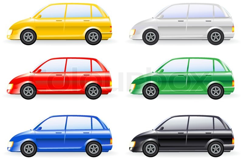 Transport set of colorfull isolated ... | Stock vector | Colourbox