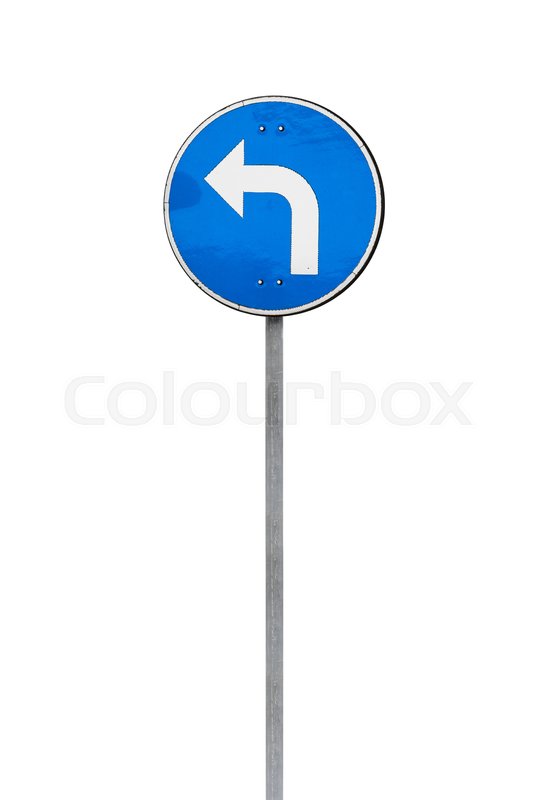 Turn Left Sign
