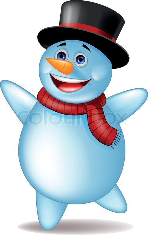 Schneemann-cartoon | Stock-Vektor | Colourbox