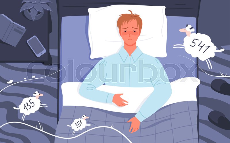 Cartoon Man In Hospital