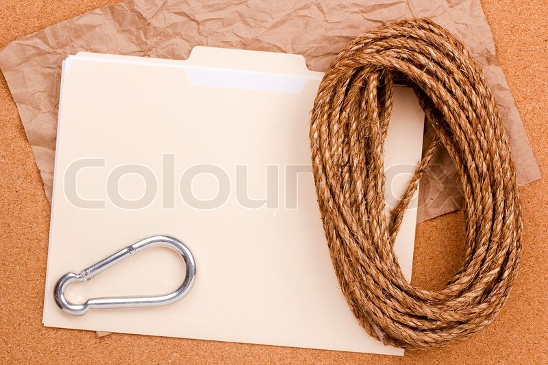 Rope and Folder | Stock image | Colourbox