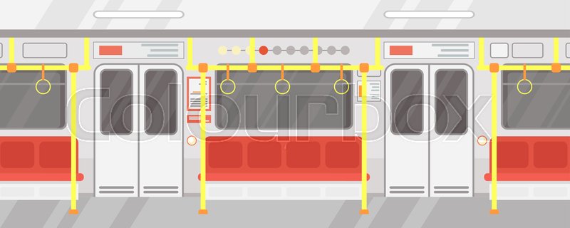 Cartoon Subway Train