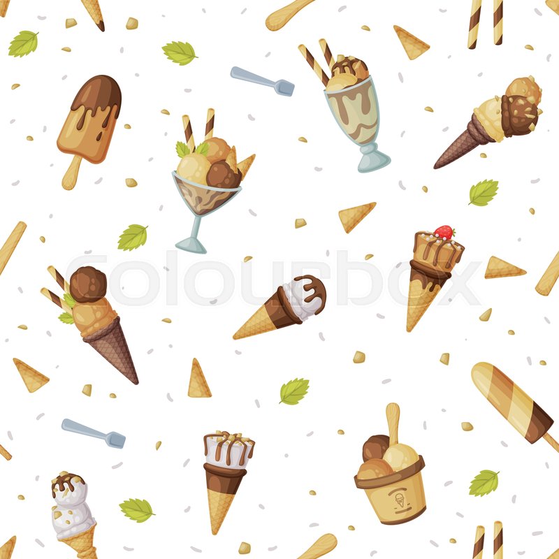 Dessert Pattern Wallpaper