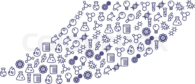 Science research vector banner. ... | Stock vector | Colourbox