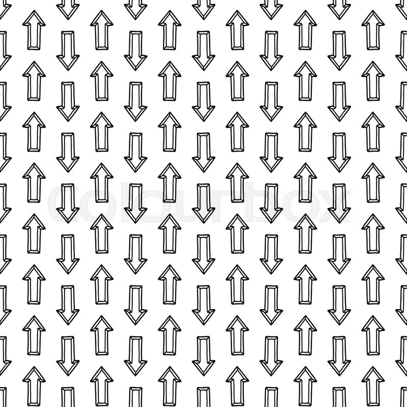 Vector seamless stylish arrow pattern. ... | Stock vector | Colourbox