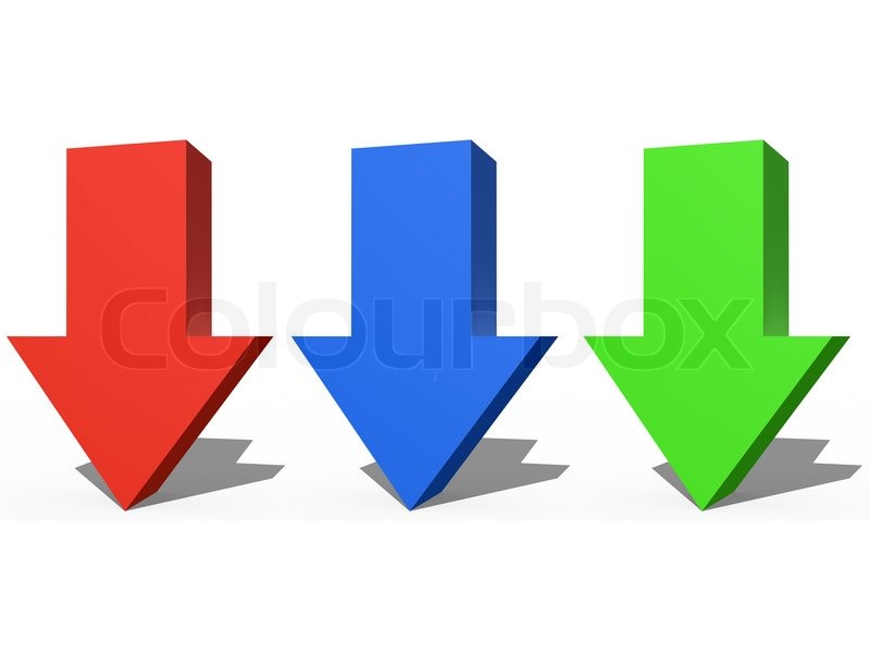 3D Arrow Sign | Stock image | Colourbox