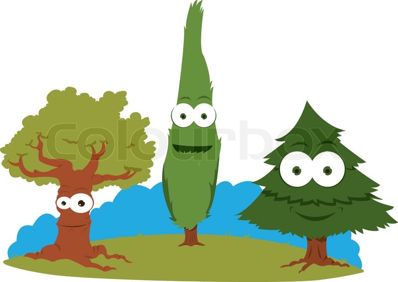 Funny Trees | Stock vector | Colourbox