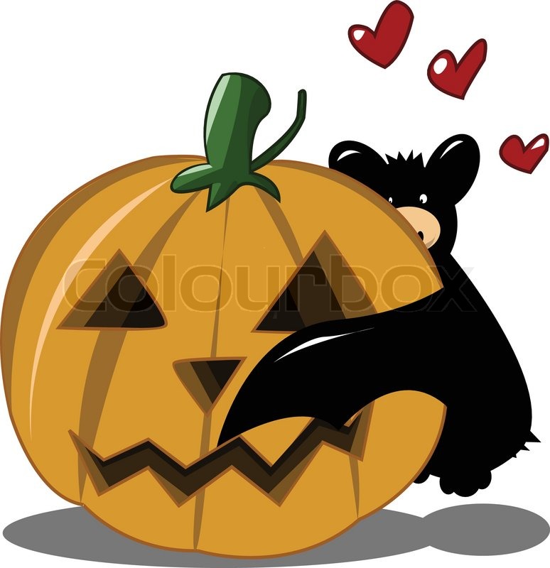Bat in Love | Stock vector | Colourbox
