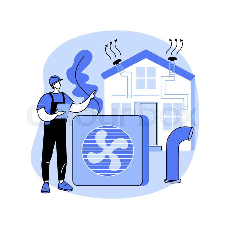 Ventilation system abstract concept ... | Stock vector | Colourbox