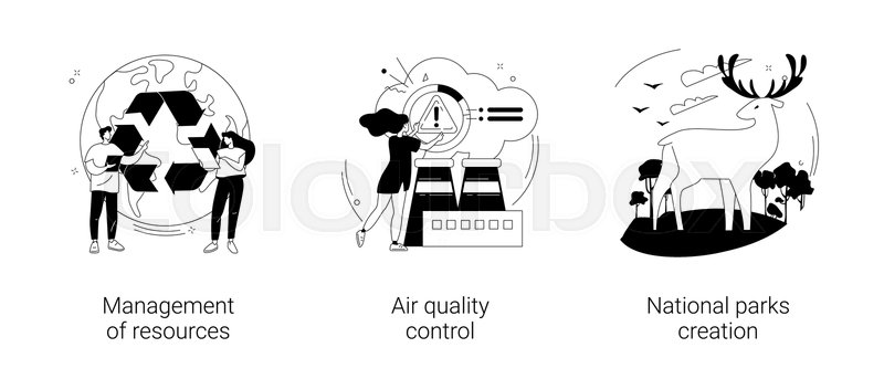 Environmental control abstract concept ... | Stock vector | Colourbox