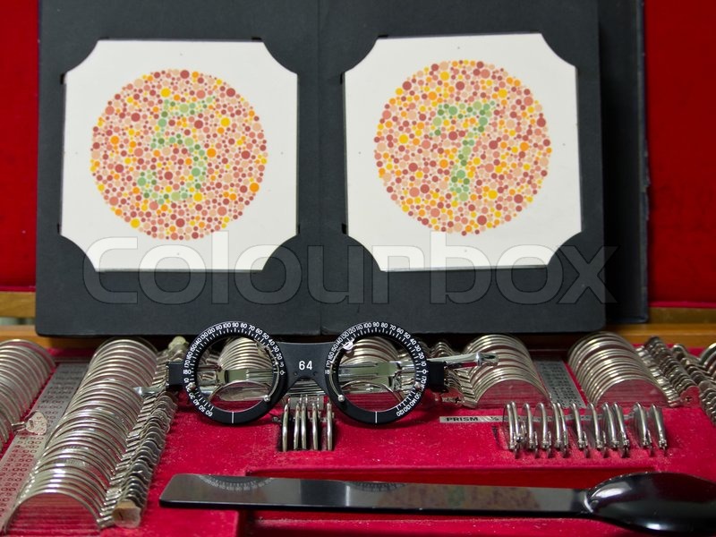 Optometry lens, eyeglasses and color ... | Stock image | Colourbox