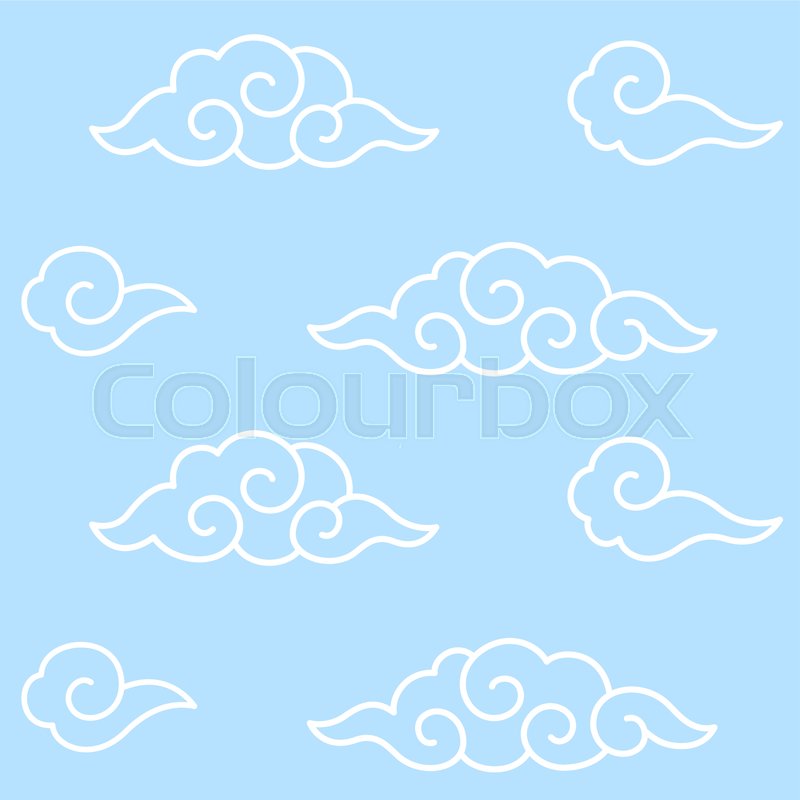 Chinese Cloud Pattern Vector