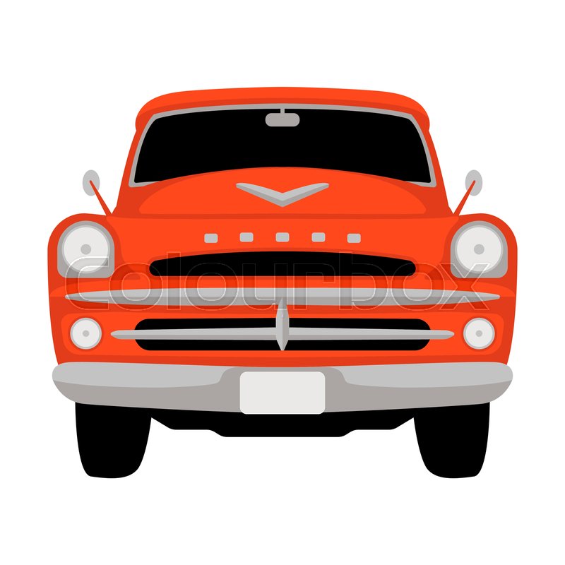 Car Front View Vector