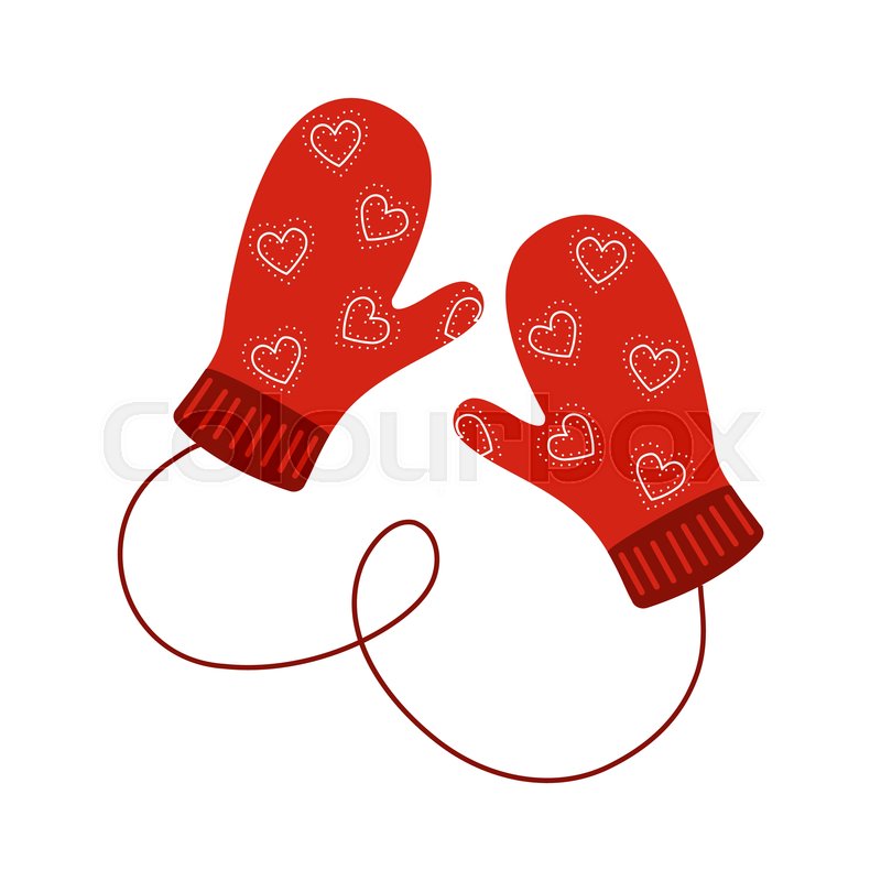 Winter Mittens Clipart