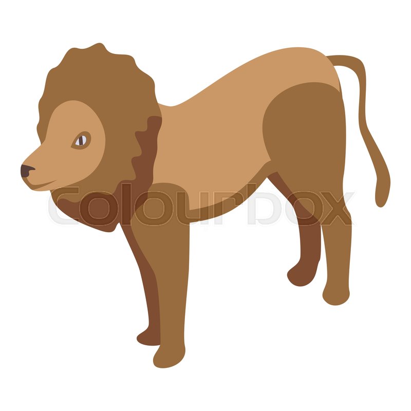Safari lion icon isometric vector. ... | Stock vector | Colourbox