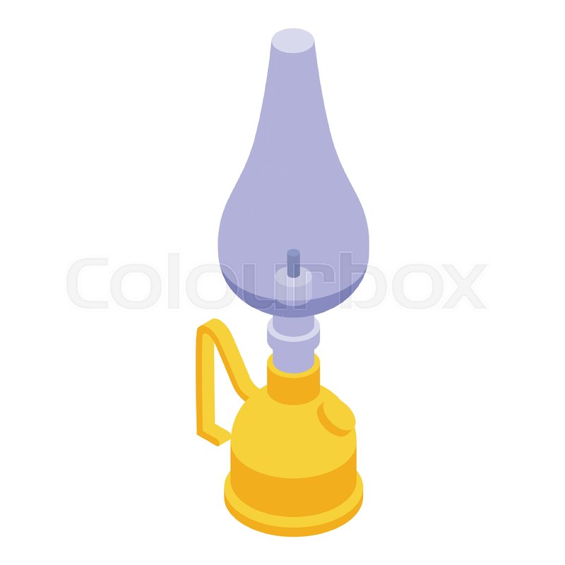 Gas lamp icon isometric vector. ... | Stock vector | Colourbox