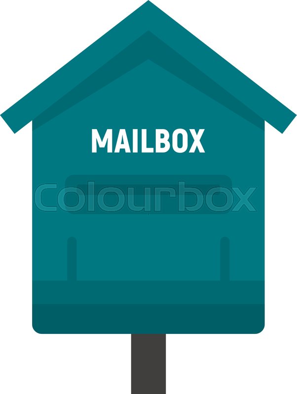 Mailbox Icon Vector Flat