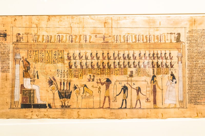 Hieroglyphics On Papyrus