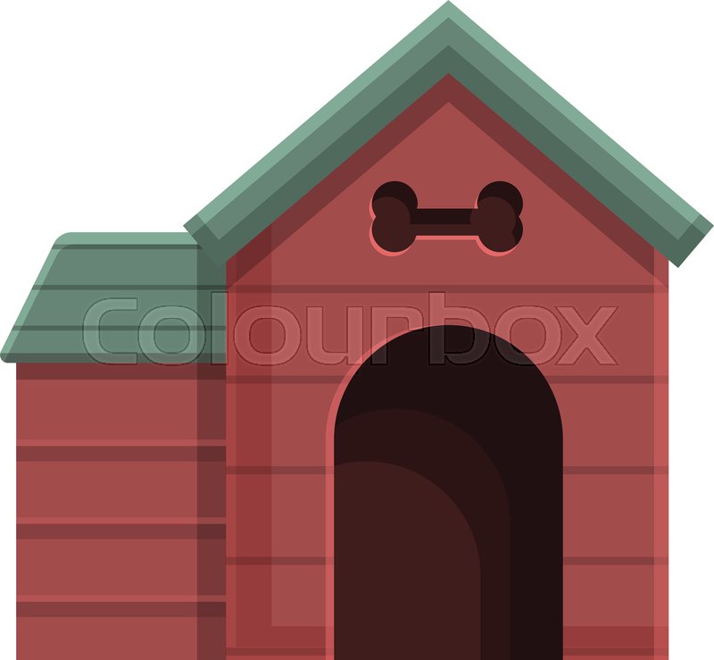 Dog pet kennel icon cartoon vector. ... | Stock vector | Colourbox