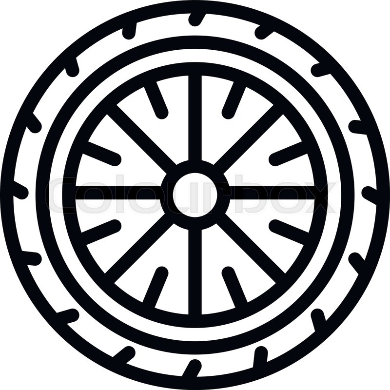 Simple Bike Wheel Vector