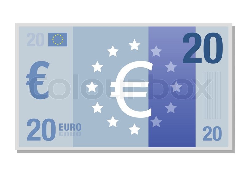 20 Euro-Geld-Abbildung | Stock-Vektor | Colourbox