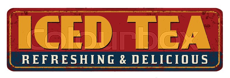 Vintage Iced Tea Sign