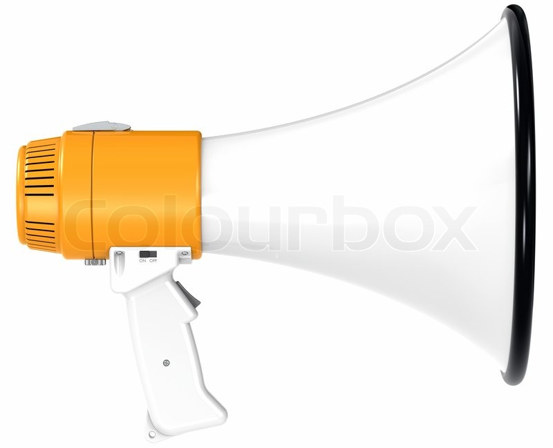 Orange Megaphone | Stock foto | Colourbox