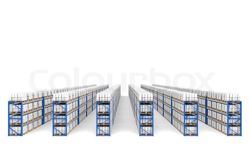 Shelves x 60 Top Perspective view, ... | Stock image | Colourbox