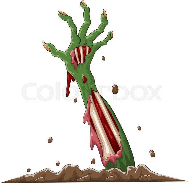Cartoon Zombie Hand