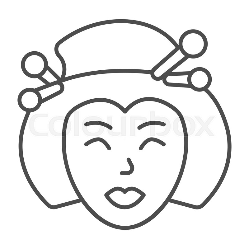 Japanese Woman Face Traditional