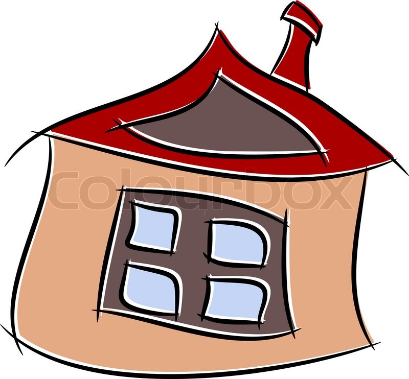 Graphic Cartoon house eps10 | Stock vector | Colourbox