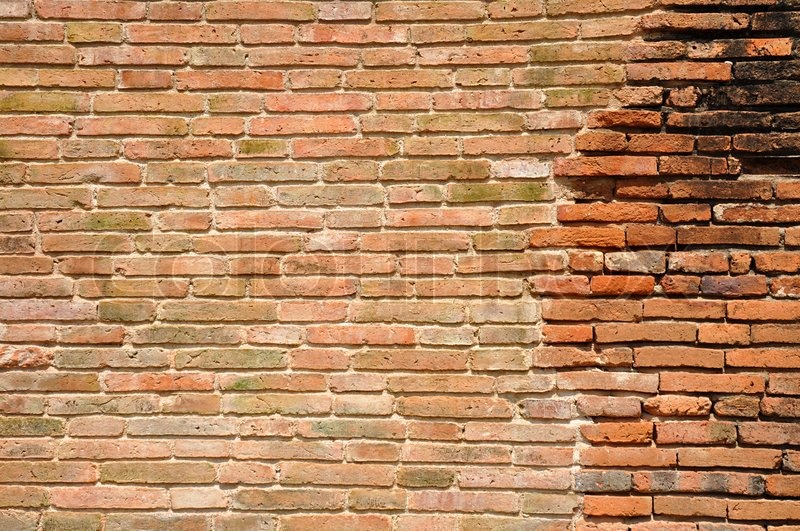 Retro brick wall | Stock image | Colourbox