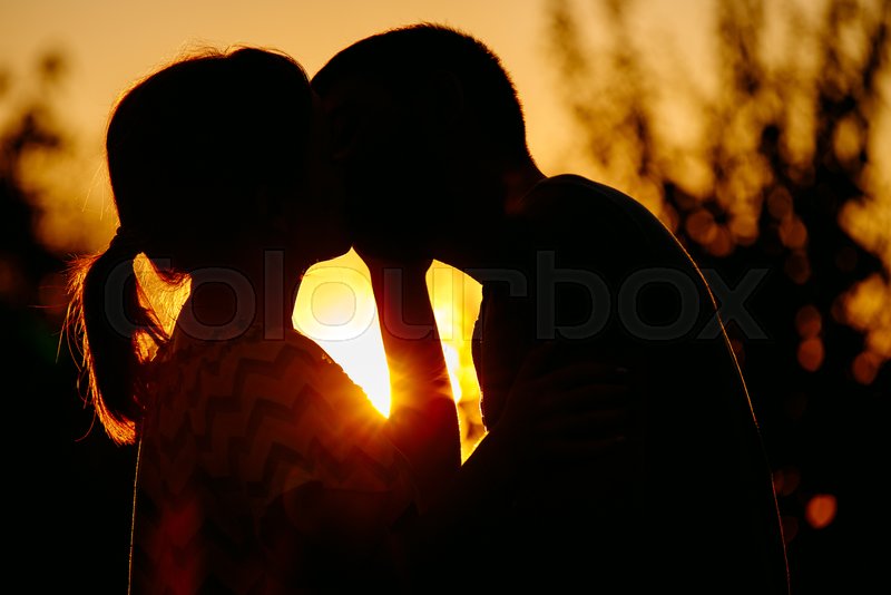 Evening Sunset With Couple