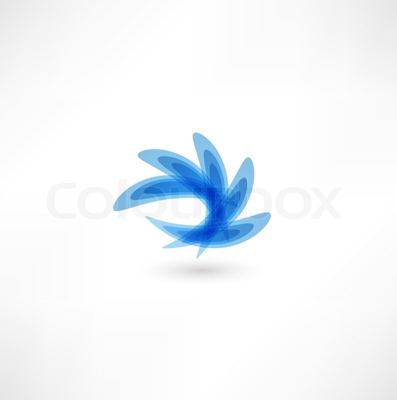 Blue wave sign | Stock vector | Colourbox