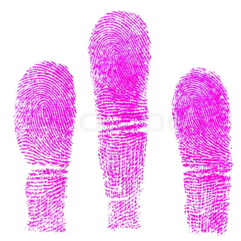 Pink fingerprint | Stock image | Colourbox