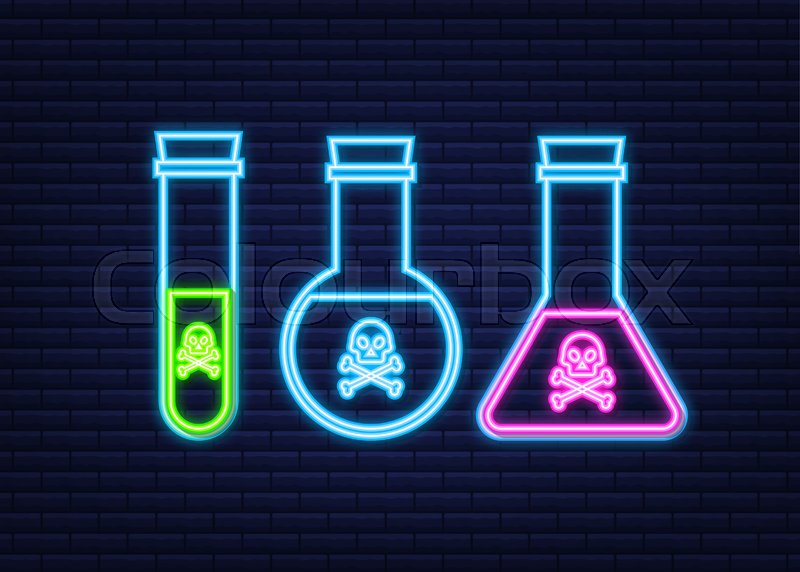 Neon Toxic Symbol