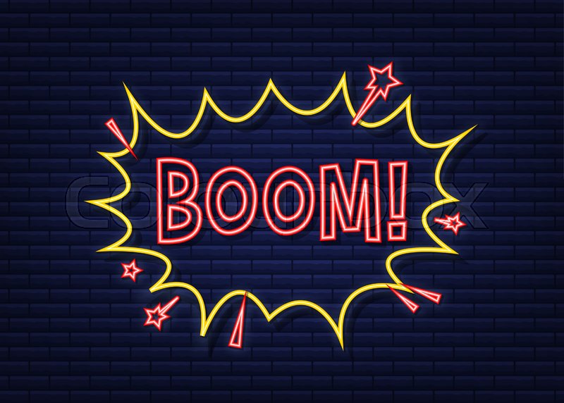 Boom Comic Sign