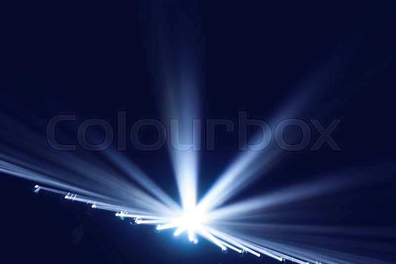 Abstract blue background of light show | Stock image | Colourbox