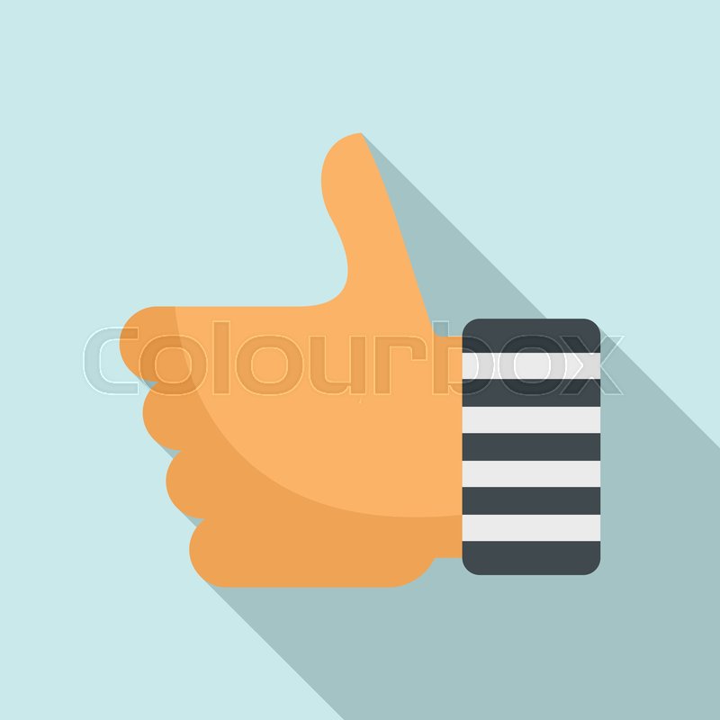 Thumbs Up Icon Flat