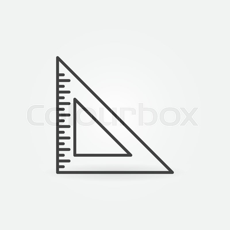 Triangle Ruler Vector
