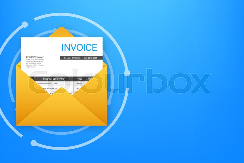Flat Invoice Icon