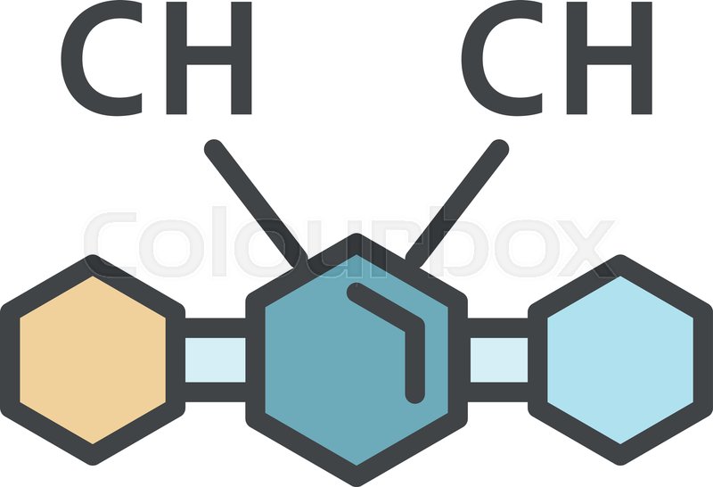 Ch chemical substance icon. Outline ch ... | Stock vector | Colourbox